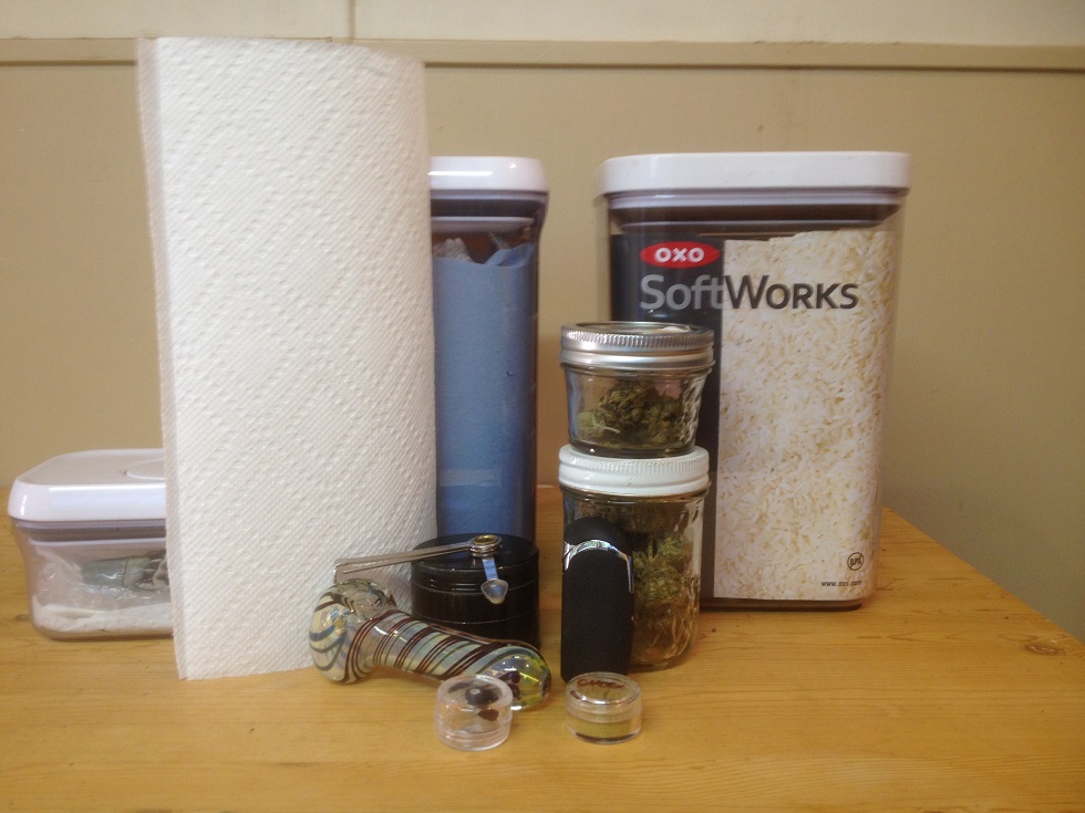 Paper towel and some other goodies from the toolkit